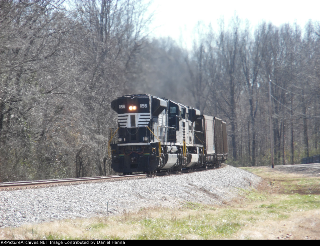Two NS ACe's shove hard on the rear of a loaded coal train